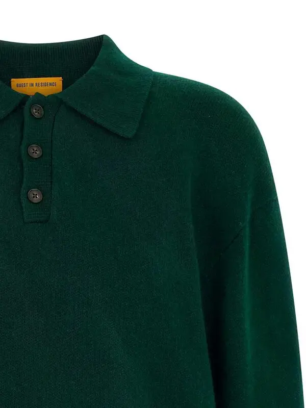 Guest In Residence Ribbed-sleeve Sweater