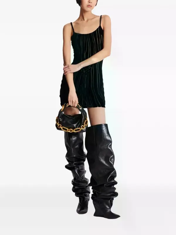 Balmain Mini Sync Chain-embellished Leather Tote Bag - Black