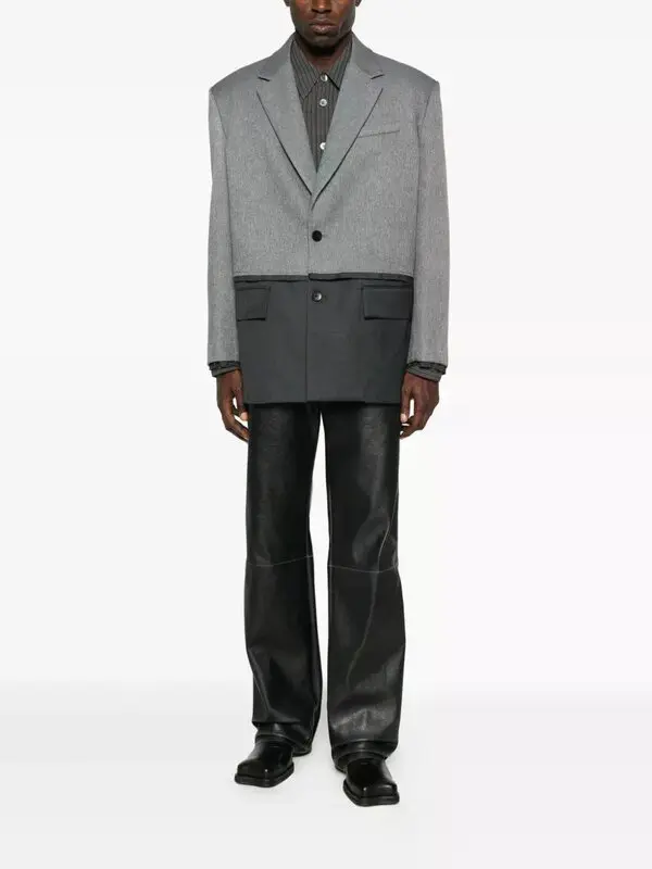 FENG CHEN WANG Two-tone Single-breasted Blazer