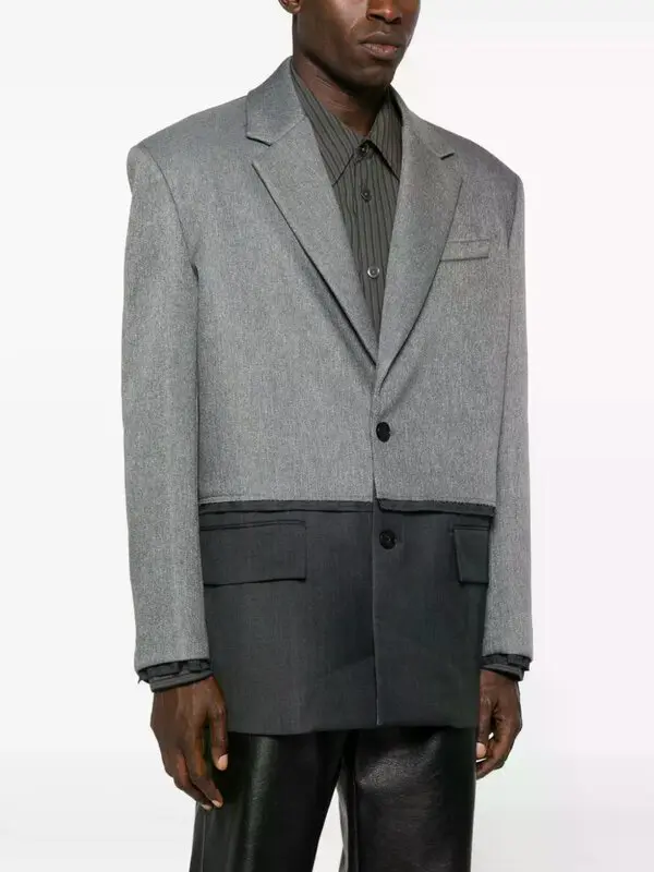 FENG CHEN WANG Two-tone Single-breasted Blazer