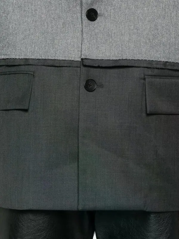 FENG CHEN WANG Two-tone Single-breasted Blazer