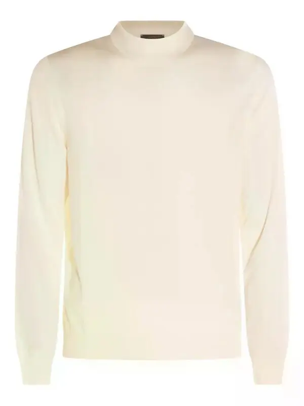ZANONE Mock-neck Ribbed Sweater