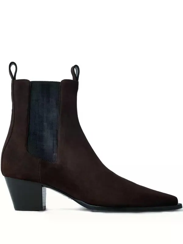 TOTEME 80mm Pointed-toe Suede Boots