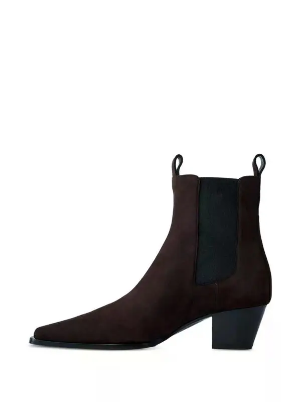TOTEME 80mm Pointed-toe Suede Boots