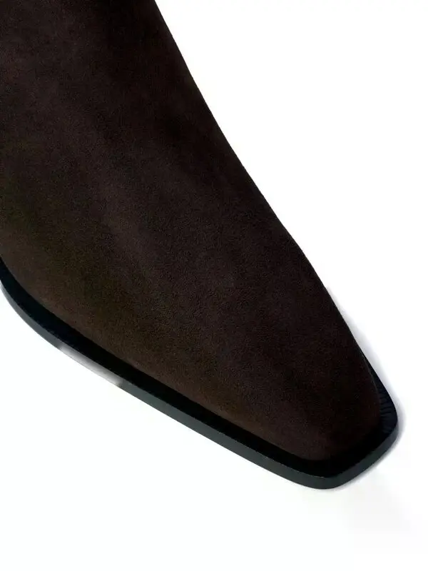 TOTEME 80mm Pointed-toe Suede Boots