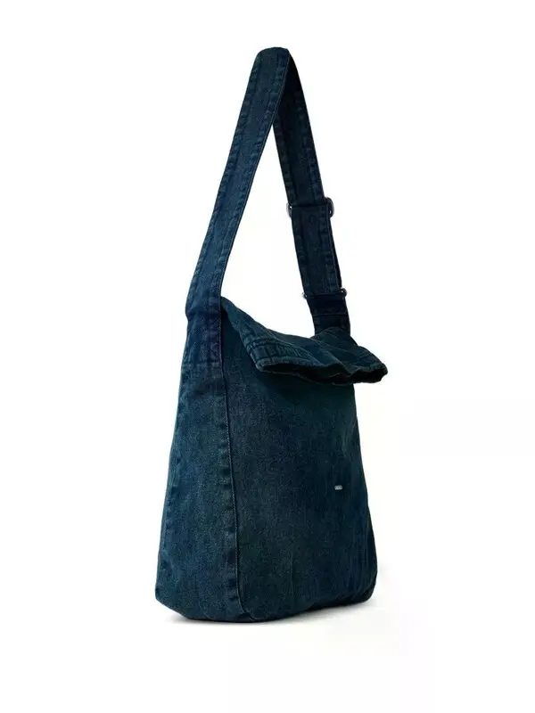Our Legacy Fold-over Denim Messenger Bag - Blue
