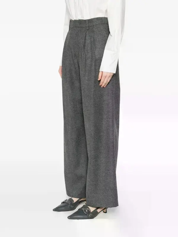 SUSANNE BOMMER Pleated Wide-leg Trousers