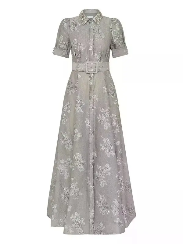 Rebecca Vallance Ruth Embellished Belted Gown