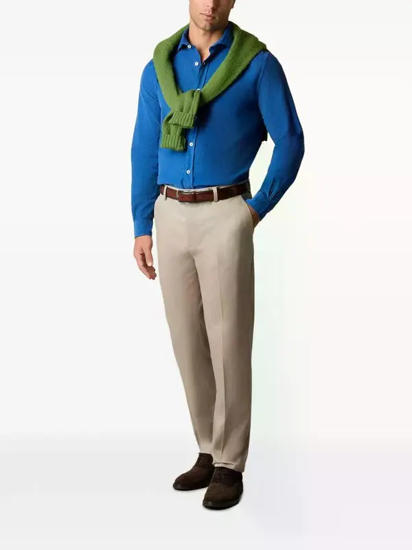 Brooks Brothers Spread-collar Cotton Shirt