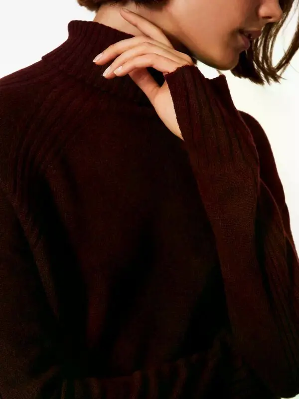 TWINSET Ribbed Turtleneck Jumper