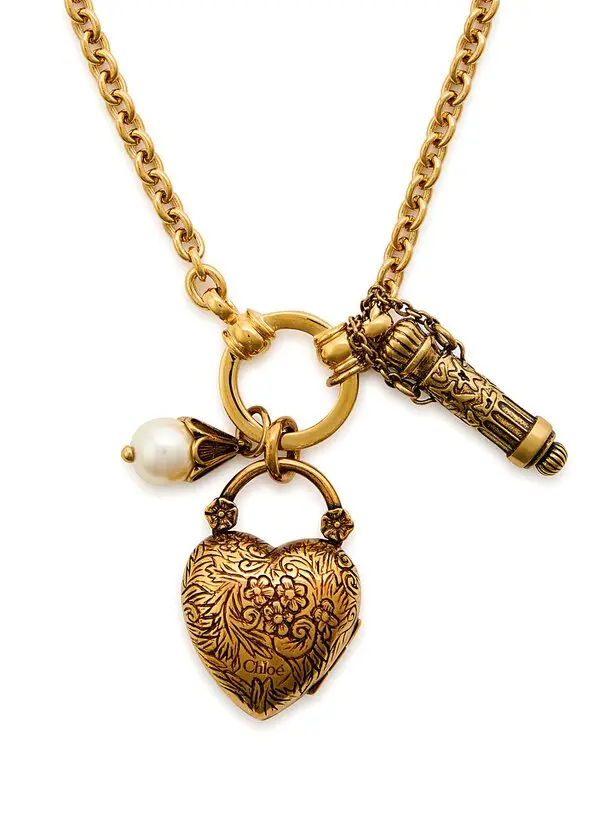 Chloé The Château Treasures Locket Necklace - Gold
