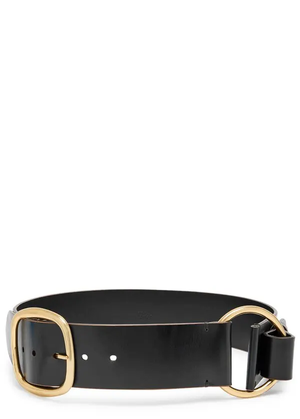 Chloé Anita Leather Belt - Black