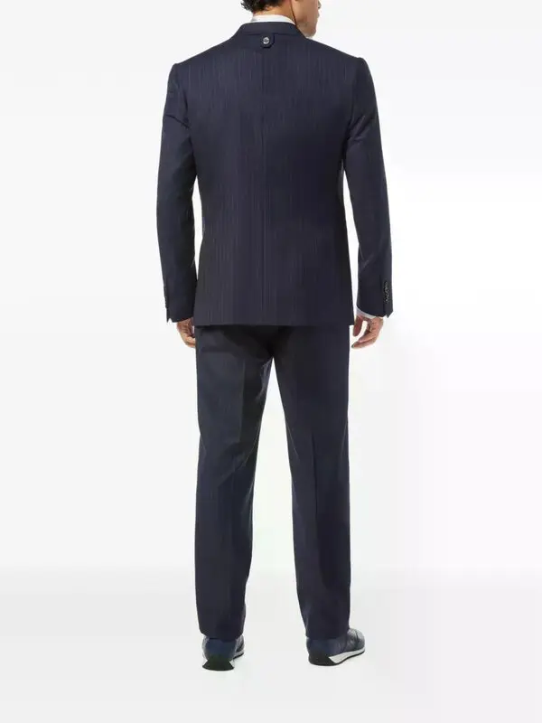 BILLIONAIRE Gessato Pinstripe Single-breasted Blazer - Blue