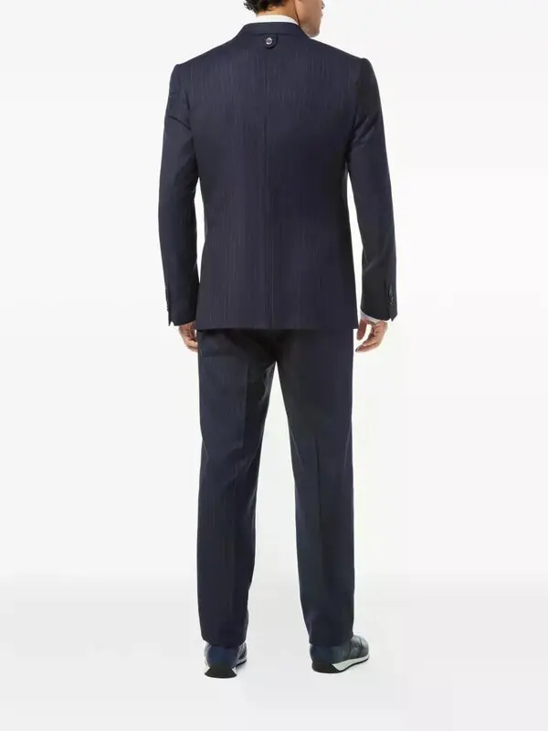 BILLIONAIRE Gessato Pinstripe Single-breasted Blazer - Blue