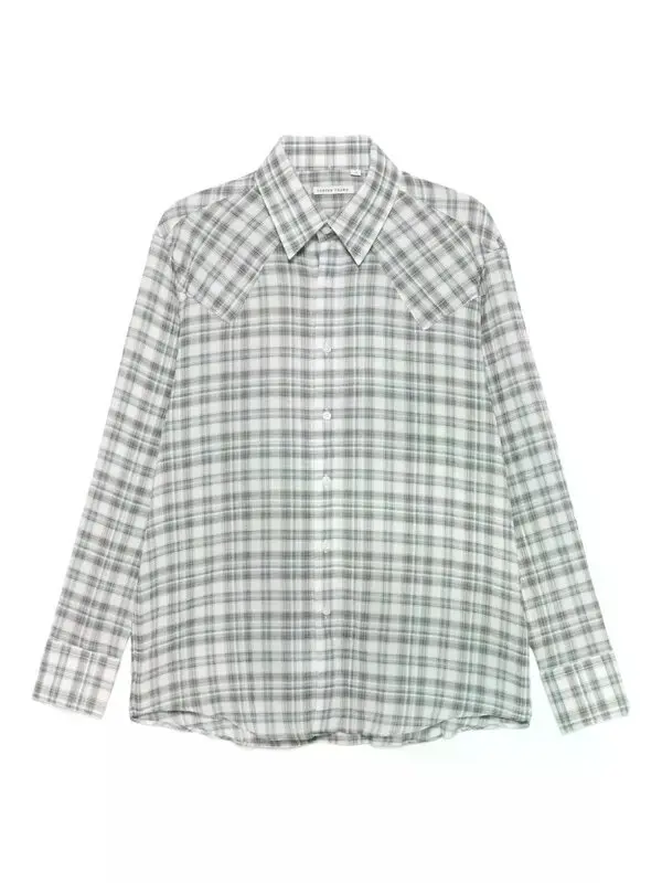 CARTER YOUNG Plaid Button-up Shirt - Grey
