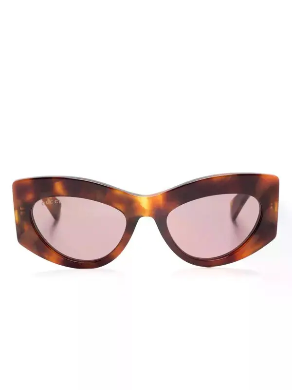 Gucci Cat Eye-frame Sunglasses - Brown