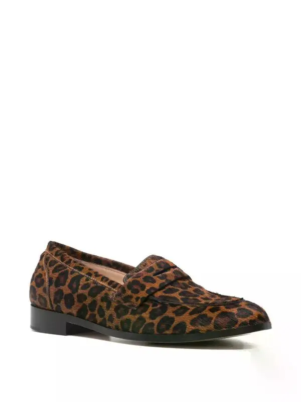 P.a.r.o.s.h Leopard Print Tassel Loafers
