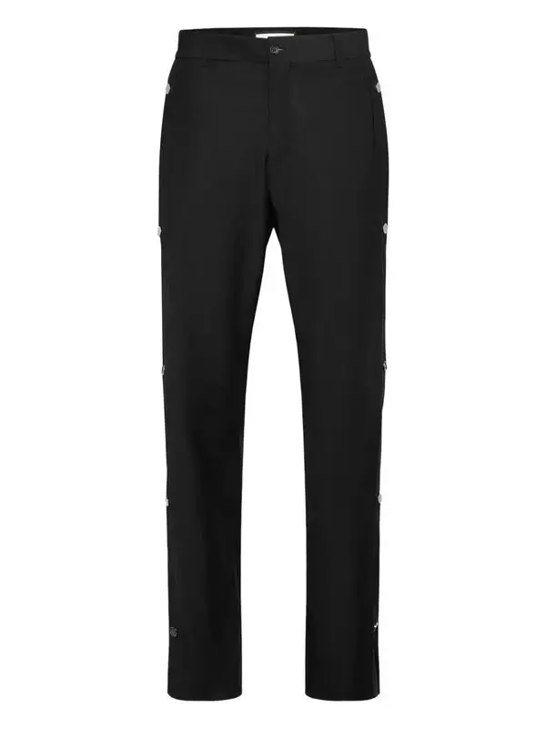 Philipp Plein Monogram-insert Straight-leg Trousers