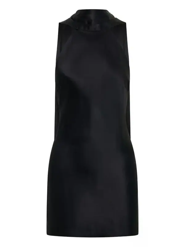 knee length dresses for ladies Satin Halter Keyhole Mini Dress – Cotton Candy LA