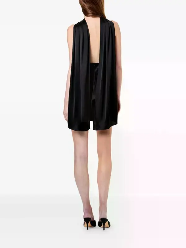 NICHOLAS Lita Halterneck Mini Dress - Black