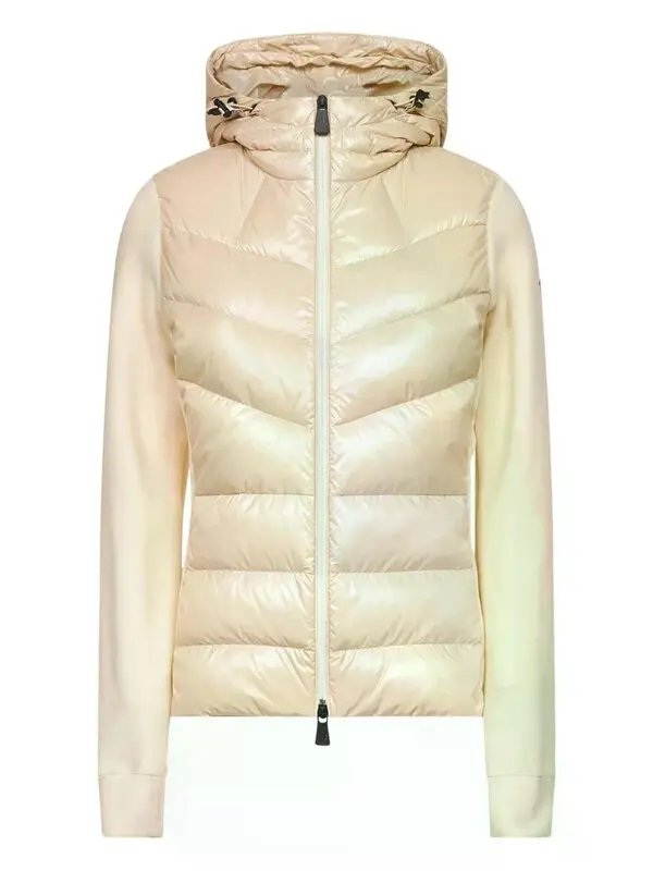 Moncler Padded Hooded Jacket - Neutrals