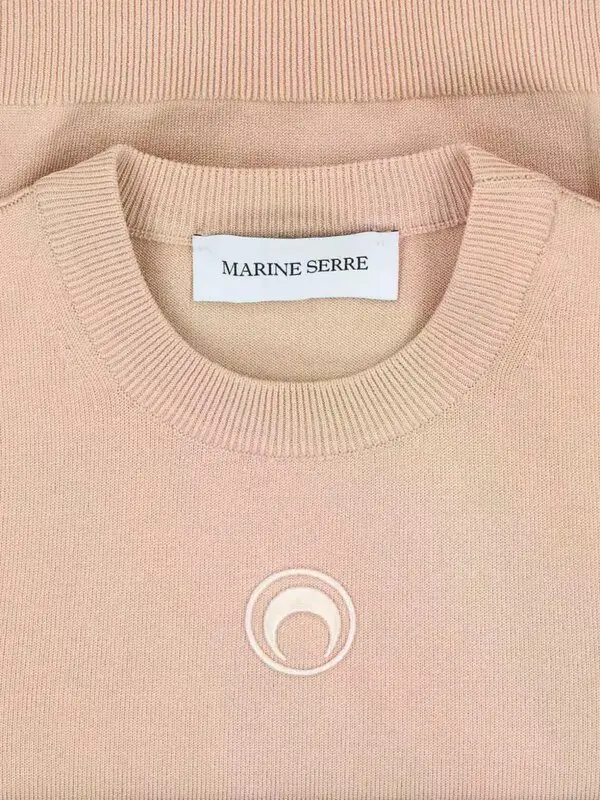 MARINE SERRE Short-sleeved Top With Moon Logo