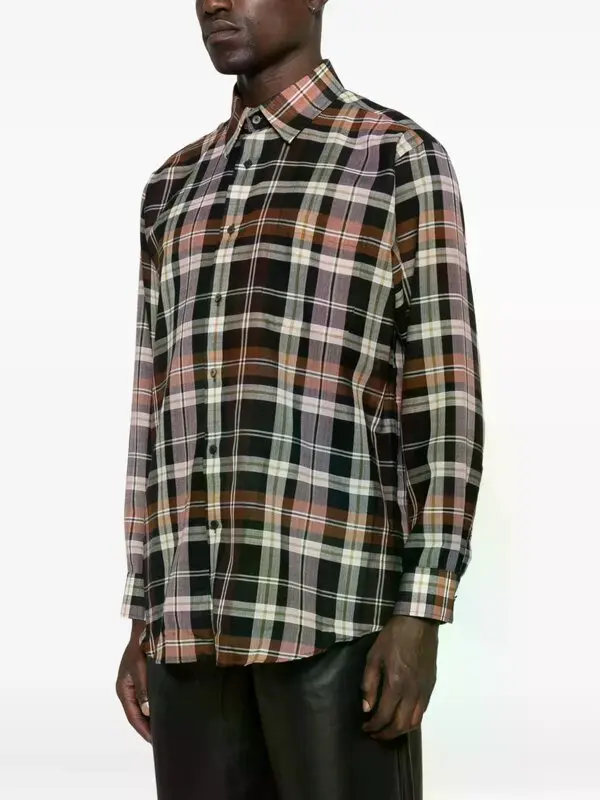CARTER YOUNG Hugo Plaid Shirt - Black
