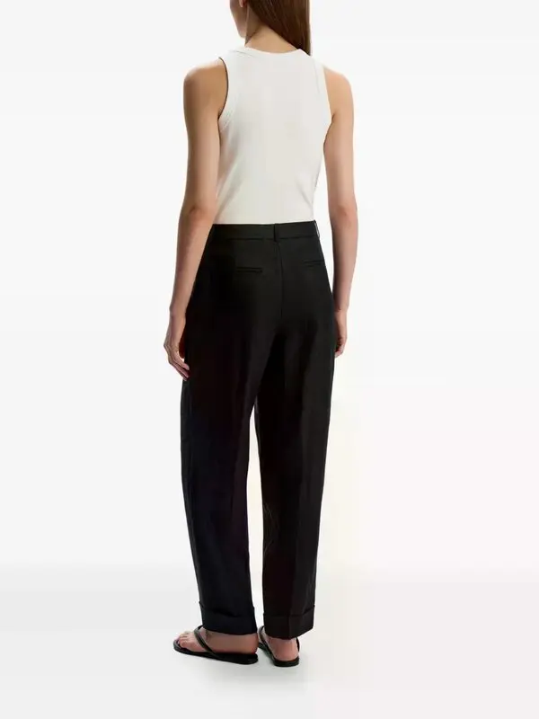 12 STOREEZ Pleated Linen Trousers