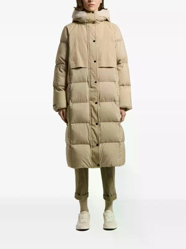 Peserico Hooded Quilted Down Coat