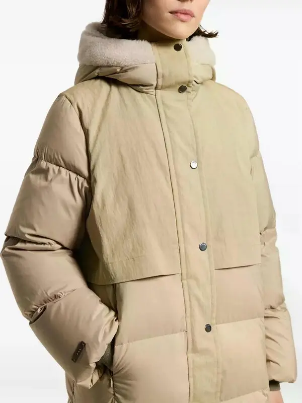 Peserico Hooded Quilted Down Coat