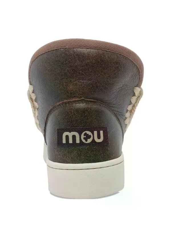 Mou Leather High-top Sneakers