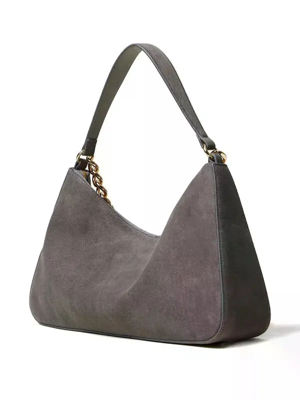 TWINSET Chain-embellished Suede Shoulder Bag