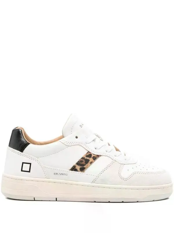 D.a.t.e. Leopard-print Panel Sneakers