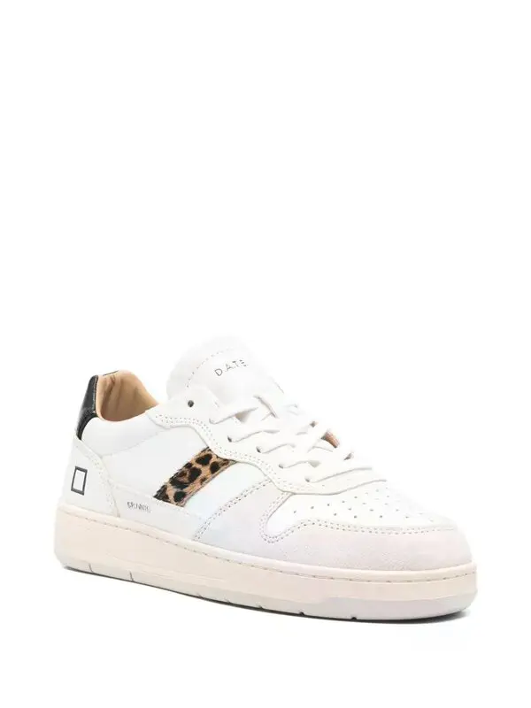 D.a.t.e. Leopard-print Panel Sneakers