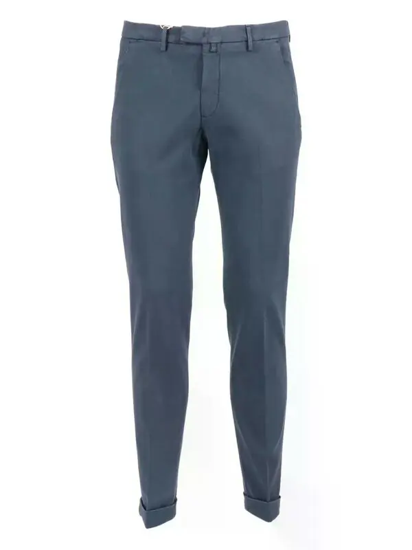 BRIGLIA 1949 Cuffed Trousers - Blue