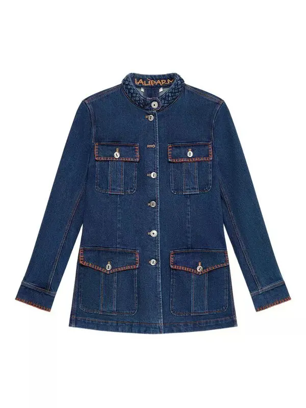 Malìparmi Contrast-stitching Denim Jacket