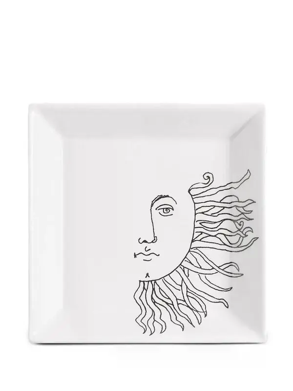 FORNASETTI Solitario Square Tray