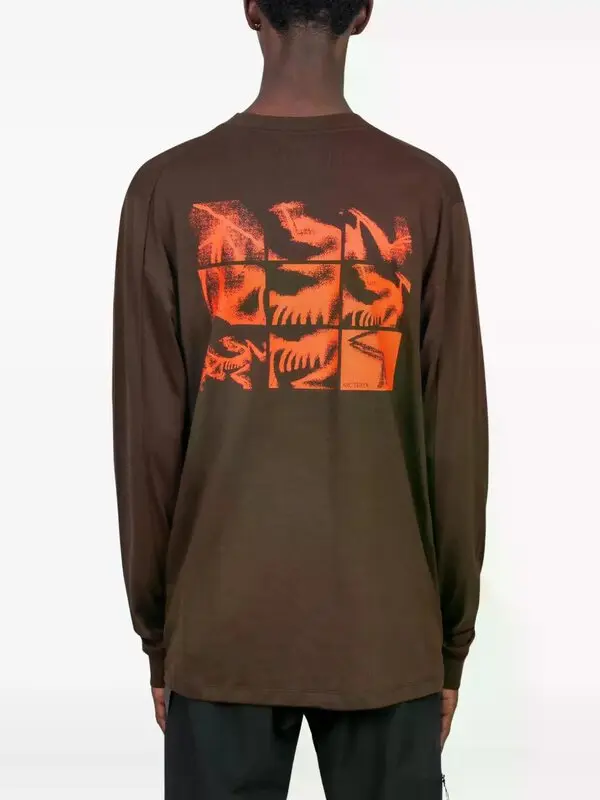 Arc'teryx Kragg Bird Tile Cotton T-shirt - Brown