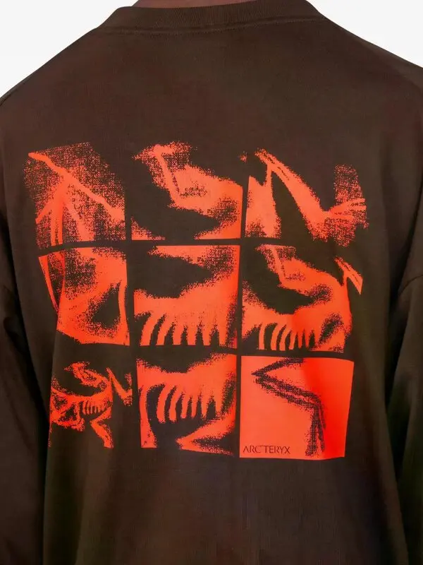 Arc'teryx Kragg Bird Tile Cotton T-shirt - Brown