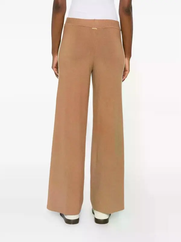 TWINSET Ribbed Wide Leg Trousers
