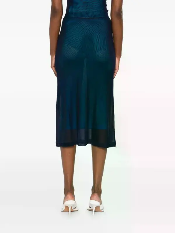 Off-White Mesh Midi Skirt