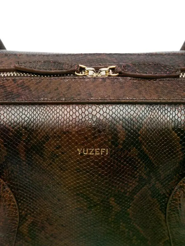 Yuzefi Brioche Leather Shoulder Bag - Brown