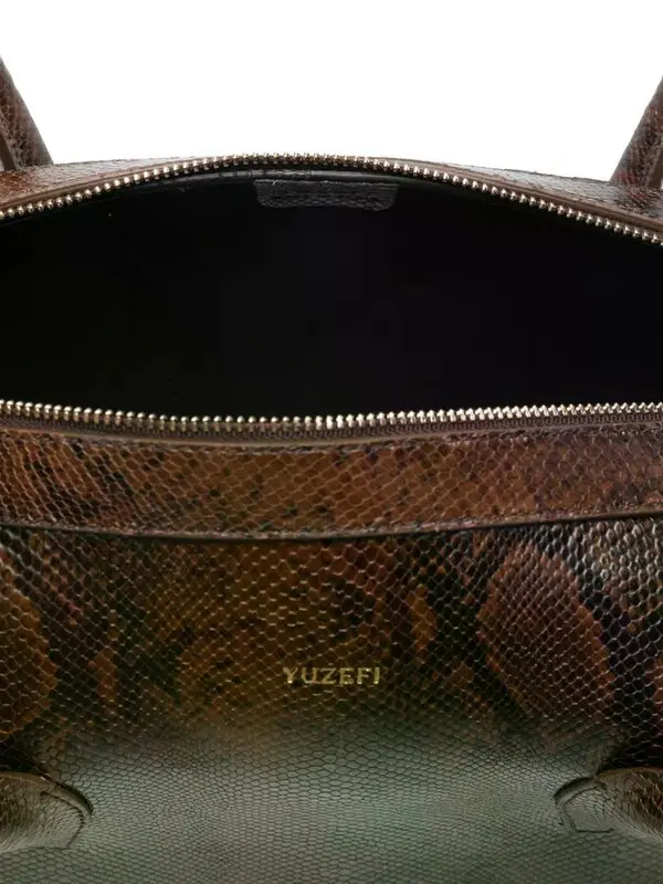 Yuzefi Brioche Leather Shoulder Bag - Brown