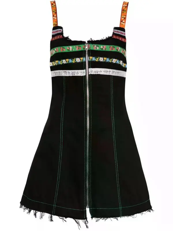 CORMIO Lindsey Denim Mini Dress - Black