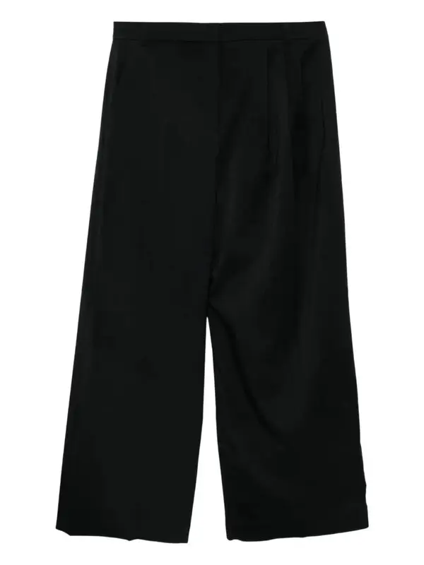 PUSHBUTTON Pleat-detail Wide Leg Trousers