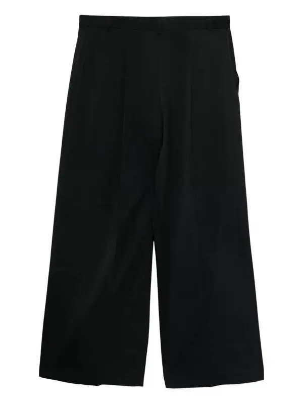PUSHBUTTON Pleat-detail Wide Leg Trousers
