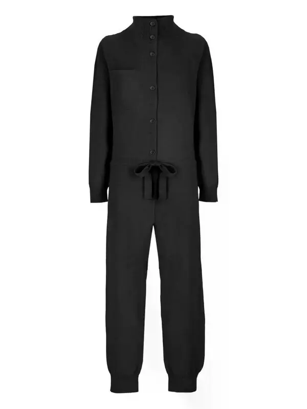 LANEUS Knitted Jumpsuit - Black