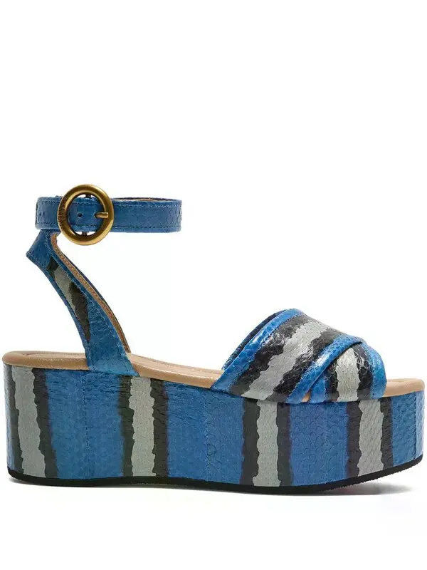 Malìparmi Striped Platform Sandals