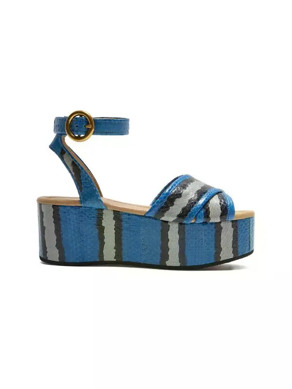 Malìparmi Striped Platform Sandals