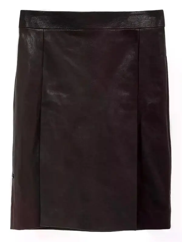 FERRAGAMO Leather Mini Skirt